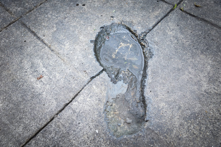 How can I repair footprints in my concrete sidewalk? | Engineering ...